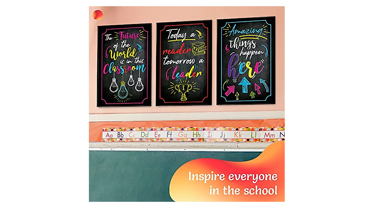 Inspirational Classroom Posters Set for Student Motivation