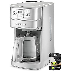 Cuisinart DGB-400SS Automatic Grind and Brew 12-Cup Coffeemaker Stainless Steel Bundle with 2 YR CPS Enhanced Protection Pack