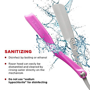 Feather Artist Club Wine SS Folding Handle Razor