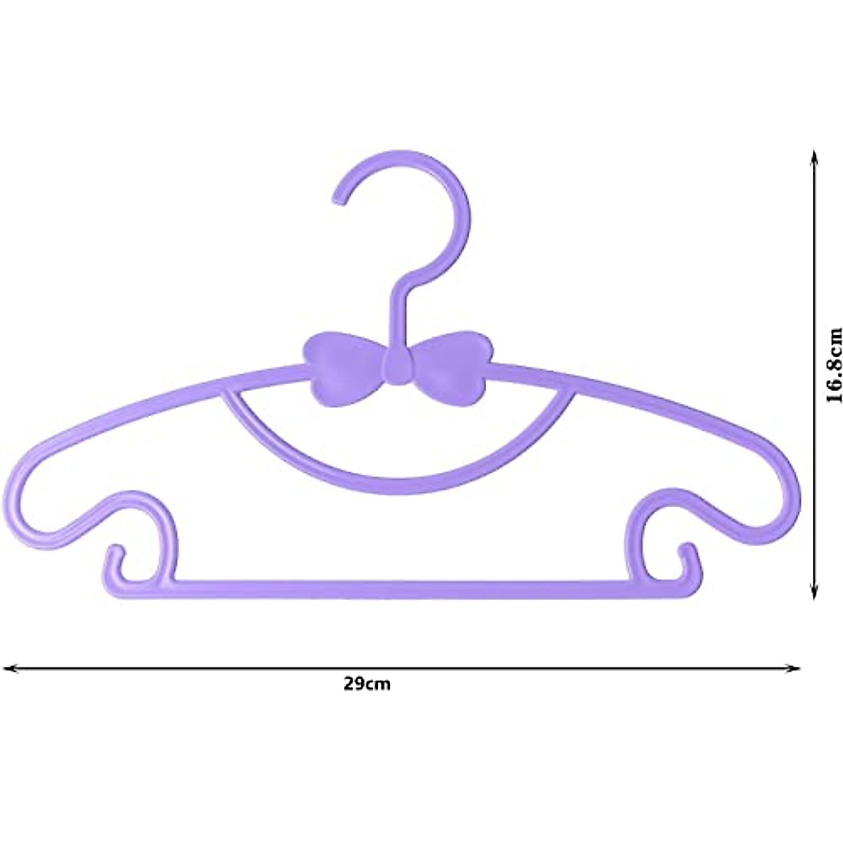 Plastic Kids Hanger,30 Pack Small Hanger Toddler Hangers for Laundry and Closet,Baby Coat Hanger Childrens Durable Hangers,Purple