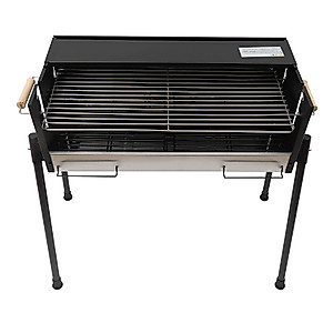 Folding Barbecue Grill Stainless Steel Portable Charcoal BBQ Grill Lightweight Tabletop Grills Outdoor Camping Barbecue Grill Tools for Patio Backyard, Hiking Picnics, Outdoor Event