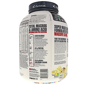 Dymatize Super Mass Gainer, Gourmet Vanilla, 6 Pound