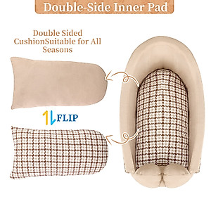 Doggie Car Seat - Booster Seat for Small Dogs 0-15 Ibs (Brown)