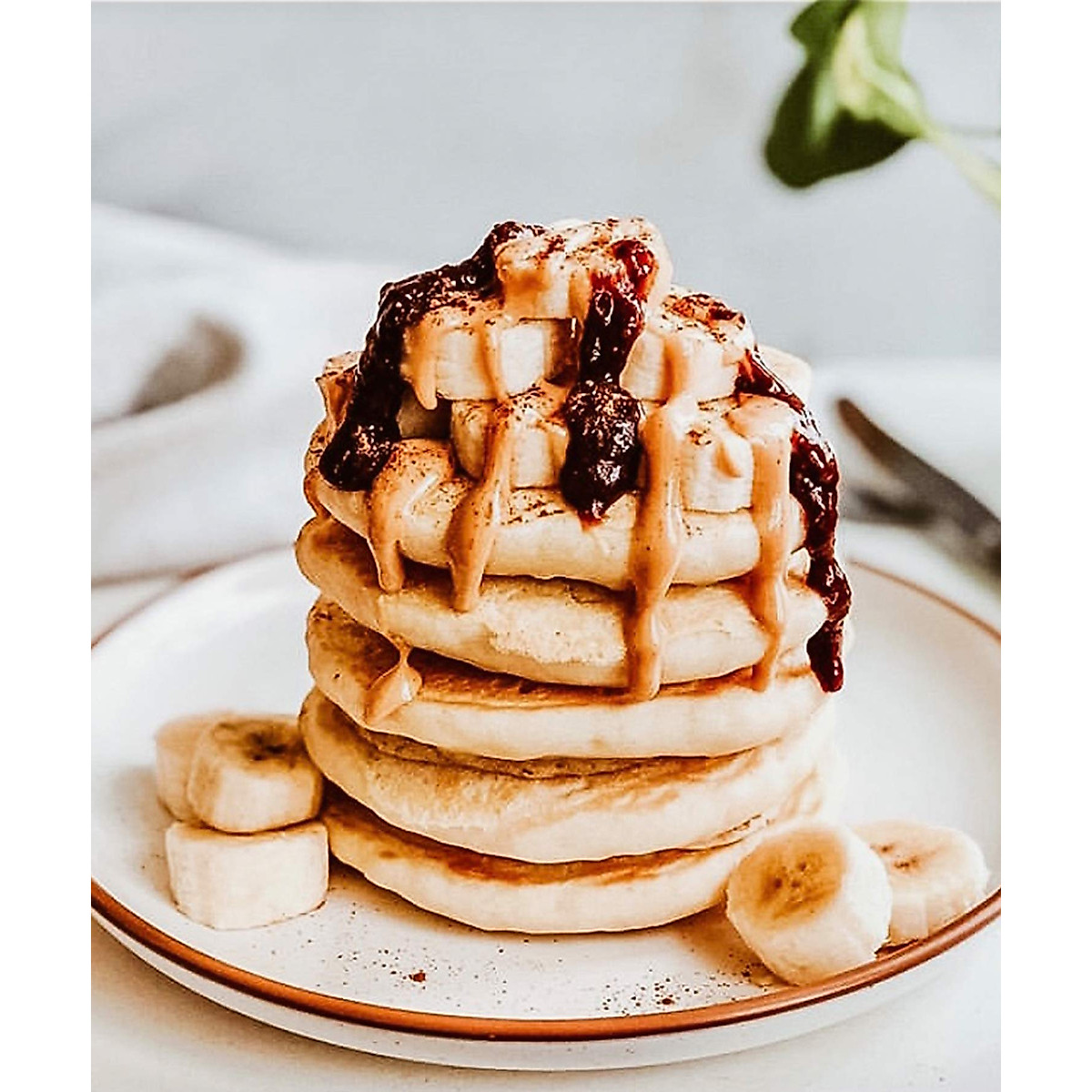 Mora Ceramic Plates Set, 7.8 in - Set of 6 - The Dessert, Salad, Appetizer, Small Dinner etc Plate. Microwave, Oven, and Dishwasher Safe, Scratch Resistant. Kitchen Porcelain Dish - Vanilla White