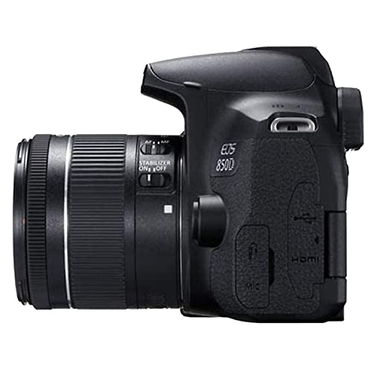 Canon EOS 850D (Rebel T8i) DSLR Camera w/EF-S 18-55mm F/4-5.6 Zoom is STM Lens + 420-800mm f/8.3 HD Telephoto Zoom Lens + 2X 64GB Memory + Hood + Case + Filters + Tripod + More (35pc Bundle)