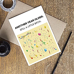 Cheeky Brother Birthday Card, Sister Birthday Card, Birthday Card for Sibling, Still A Little Bitch