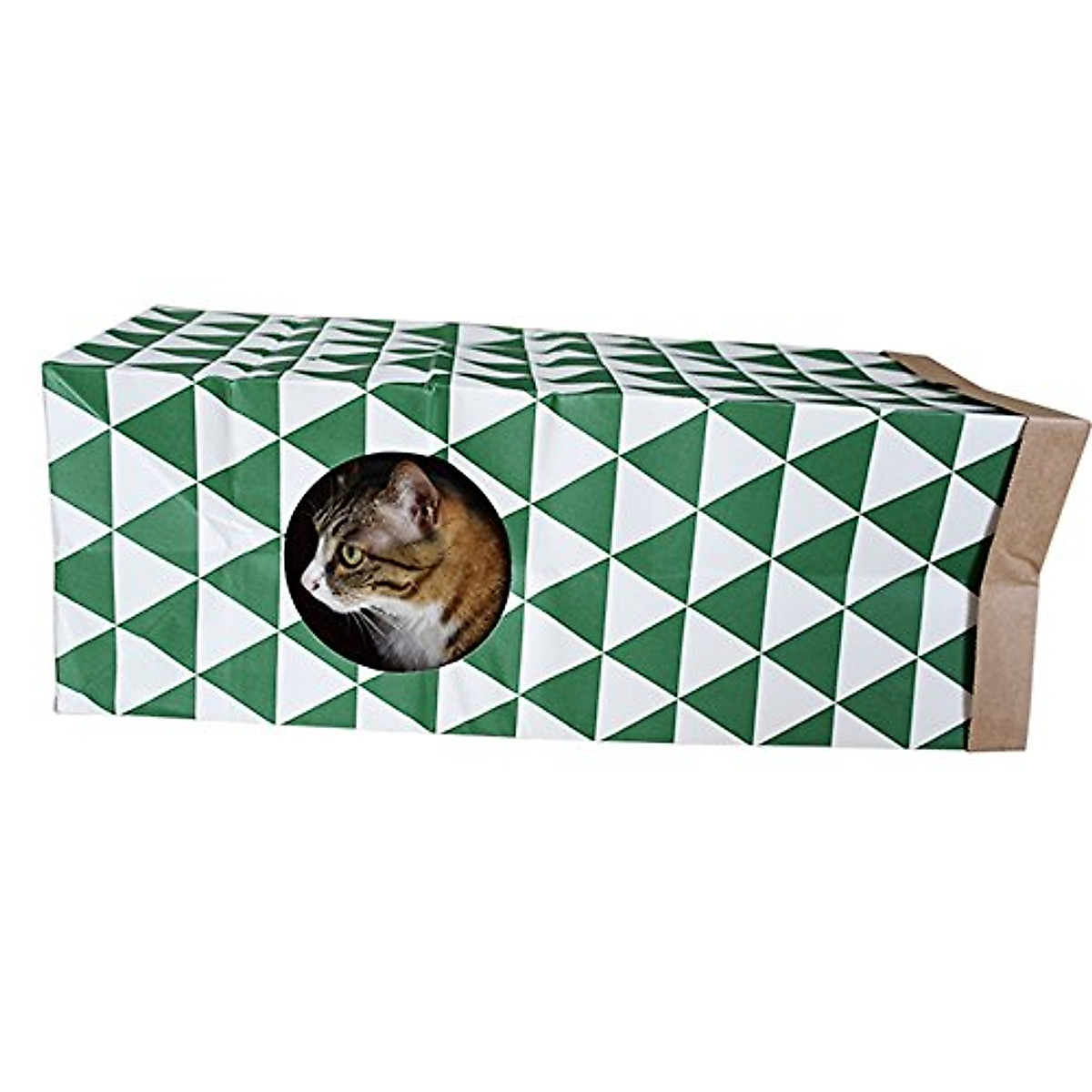 JZMYXA Cat Paper Bag Tunnel Toy Collapsible Tunnel for Rabbits, Kittens, Ferrets, Pet Paper House