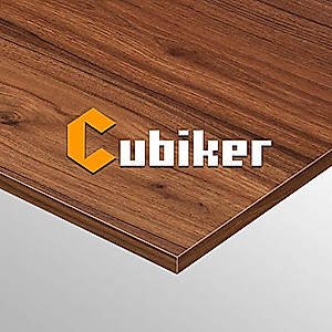 Cubiker L-Shaped Computer Desk 60" with 2 Drawers and Shelves for Storage, Larger Gaming Corner Desk Workstation, Home Office Sturdy Writing Table, Space-Saving, Easy to Assemble, Walnut