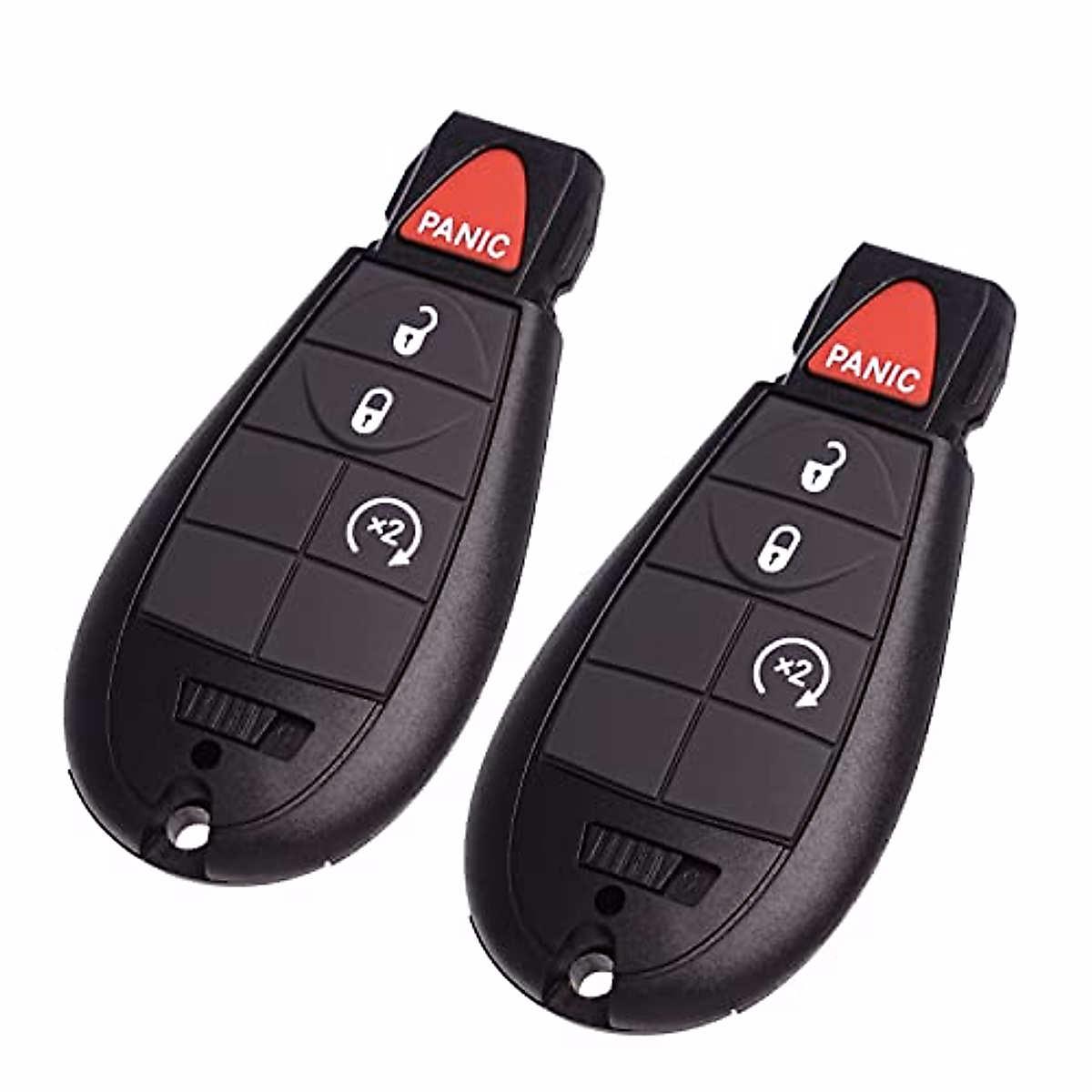 Key Fob Fobik Replacement Fits for Dodge Ram 1500 2013 2014 2015 2016 2017 2018 2019 2020 2021 2500 3500 4500 5500 2013-2018 Pickup Truck Keyless Entry Remote Start Control GQ4-53T 4B Set of 2