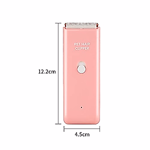 Dog Cat Home Hair Waterproof Clipper Portable Electric USB Rechargeable Pet Grooming Tools Low Noise Shaver Cordless Trimmer for Small and Large Pets