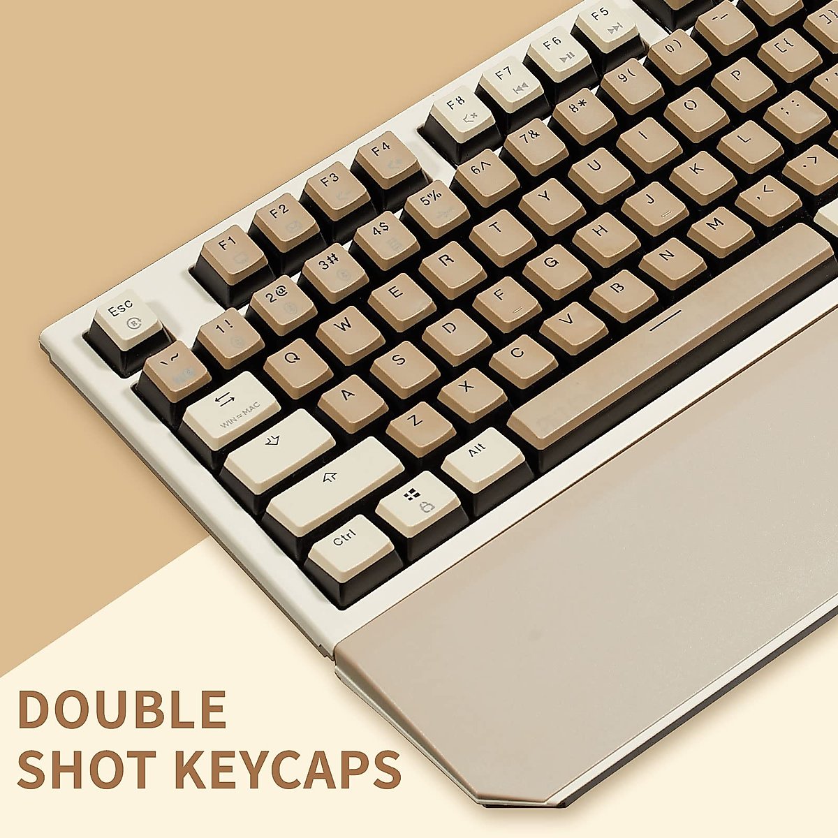 Hexgears X5pro Wireless Mechanical Keyboard, Triple Mode BT5.0/2.4G/USB-C Mechanical Keyboard with Kailh Box Red Switch, Hot Swappable 108 Keys Full Size Keyboard for Windows All Laptop Mac