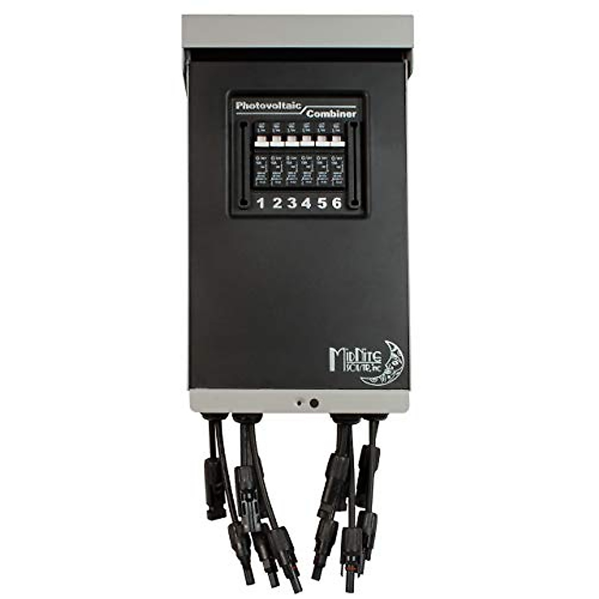 MidNite Solar MNPV6-MC4-LV Pre-Wired Combiner 3R with six 15 amp Circuit Breakers Included