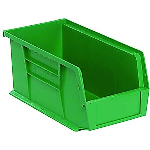 QUANTUM STORAGE SYSTEMS K-QUS230GN-8 8-Pack Ultra-Stack and Hang Bins, 10-7/8 inch x 5-1/2 inch x 5 inch, Green