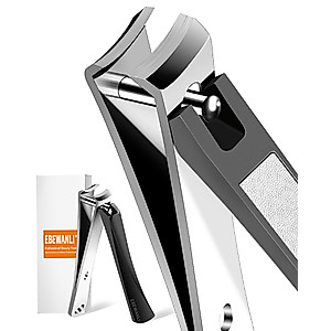 EBEWANLI Toenail Clippers for Thick Nails, 17mm Wide Jaw Opening Extra Large Toenail Clippers for Seniors Thick Toenails or Tough Fingernail, Heavy Duty Thick Toenail Clippers for Men, Women, Adult