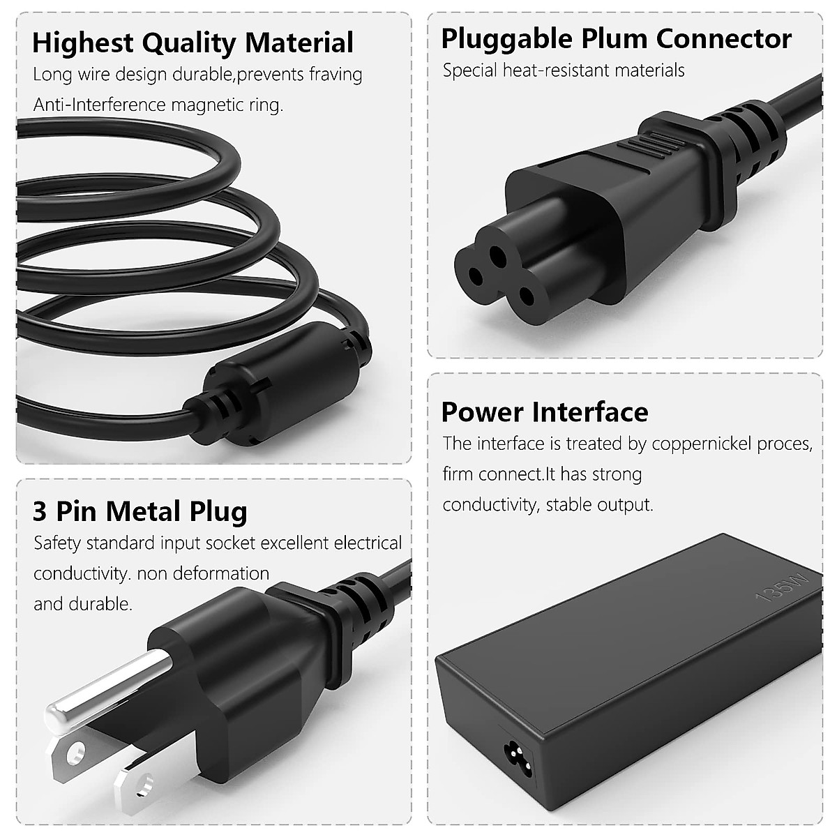 170W ThinkPad Charger Fit for Original Lenovo ThinkPad P50 P51 P52 P53 P70 P71 P73 SA10R16886 ADL170SCC3A Laptop