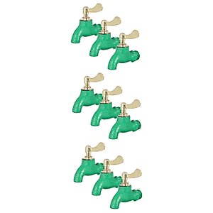 Housoutil 9 Pcs Faucet Vintage Accessories Bath Sink Bath Tub Accessory Commercial Sink Wash Hair Birdbaths for Outdoors Wall Mount Sink Waterfalls Outdoor Kitchen Accessories Key