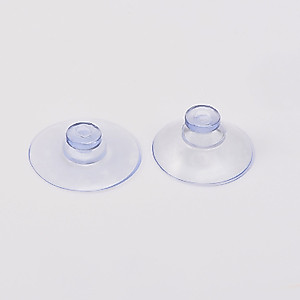 Outus Small Clear Plastic Suction Cup Without Hooks -20 mm -20 Packs
