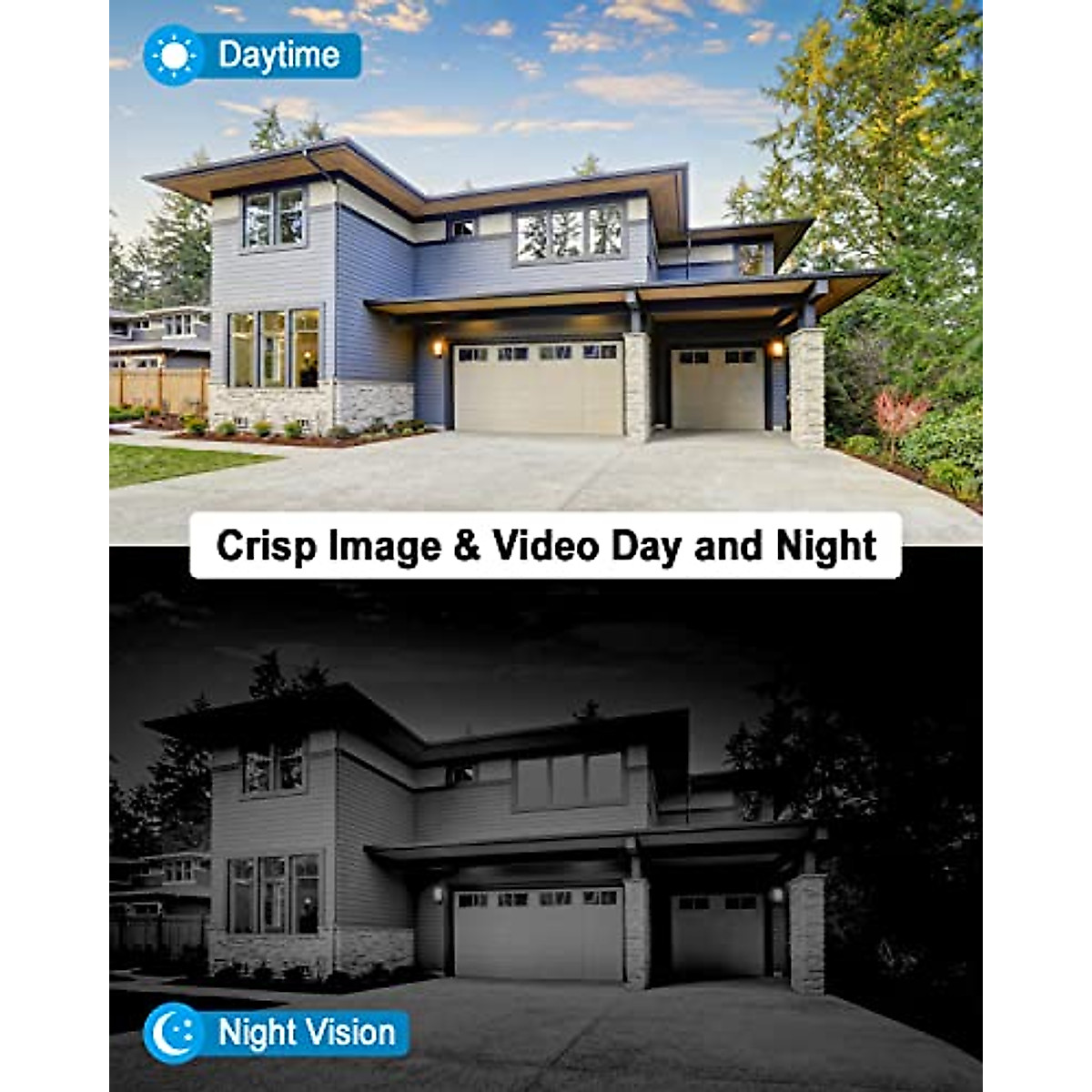 ANRAN Security Camera Wireless Outdoor, 2K Solar Outdoor Camera with 360° View, Smart Siren, Spotlights, Color Night Vision, PIR Human Detection, Pan Tilt Control, 2-Way Talk, IP65, Q1 White