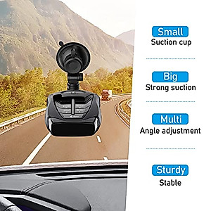 Radar Detector Mount,Car Radar mounting Bracket Suction Cup Holder,Windshield & Dashboard Radar Detector Suction Mount,For Cobra Escort Beltronics Valentine One Radar Detector,Easy to Install