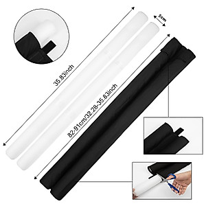 Door Draft Stopper, Under Door Draft Blocker Adjustable Door Sweeps Size 32 " to 36", Reduce Noise Breeze Cold Air Draft Guard, Cover Door Gap UP to 1.5", Machine-Washable & Energy Saving