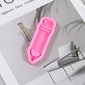 DD-life 10 Pcs Pencil Shape and Note Shape Silicone Molds for Office Supplies Baking Crafts Keycahin Decoration（5 Pencil Shape，5 Note Shape）