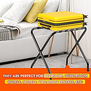Ulimart Luggage Rack 2 Pack Steel Frame Folding Suitcase Stand,Luggage Rack For Guest Room,Easy Assembly Luggage Stand For Hotel For Bedroom,Guest Room Essentials