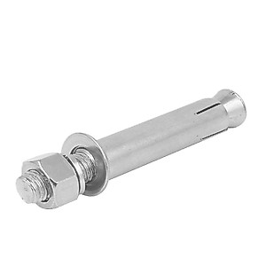 Expansion Anchor Bolts,Hex Nut,Expansion Screw Bolts,M12 x 100mm 304 Stainless Steel Sleeve Anchor Hex Nut Expansion Bolt(id:677 44 17 15c)(Color:Multiple Colors, Size:Small)