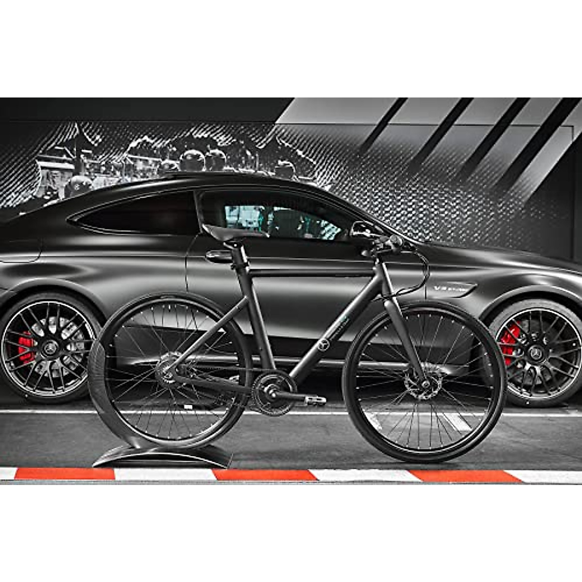 n+ Bikes Mercedes-Benz EQ Formula E Team eBike, Team eBike, Matte Black (Large)