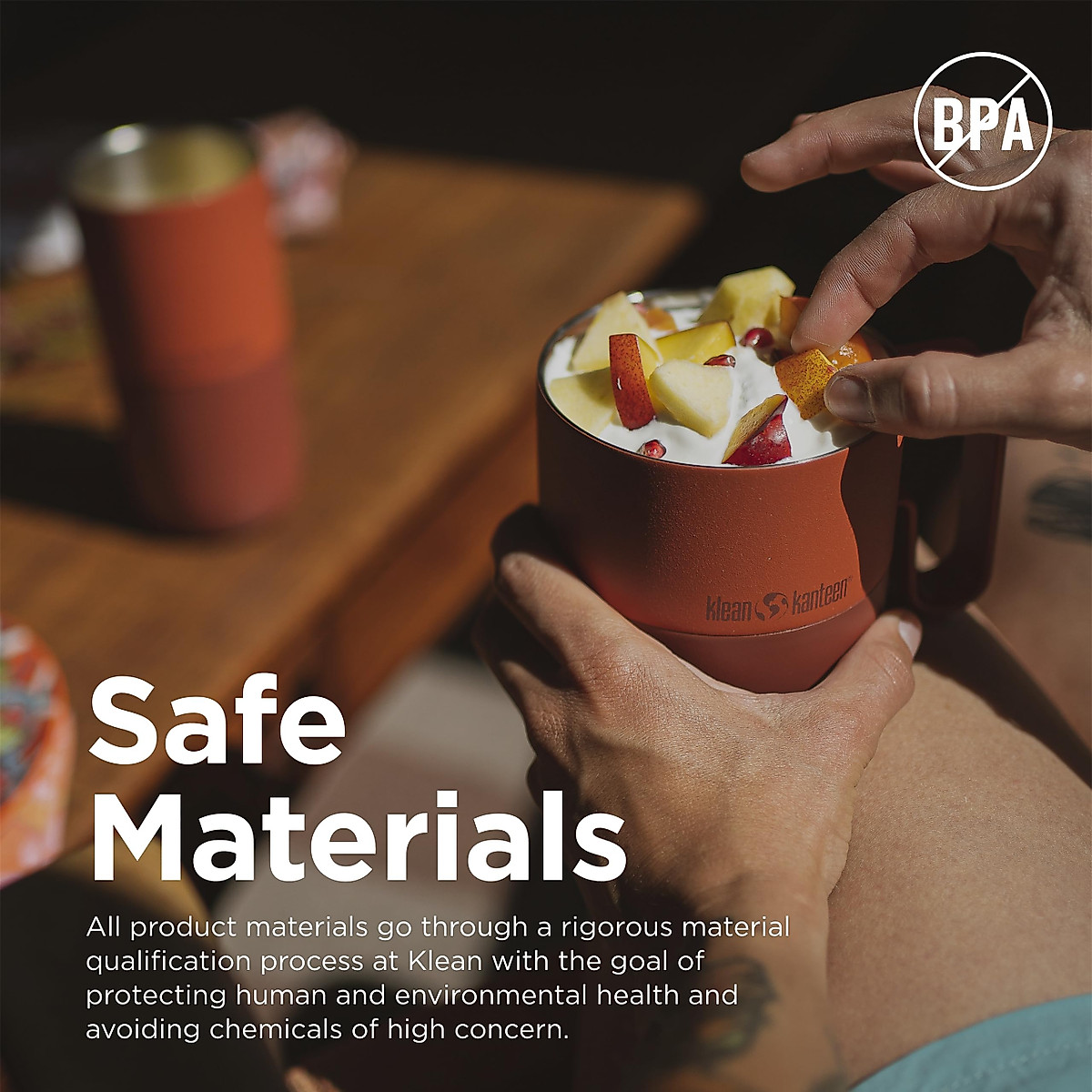 Klean Kanteen Rise 14oz Mug - Stainless Steel with Flip Lid - Autumn Glaze