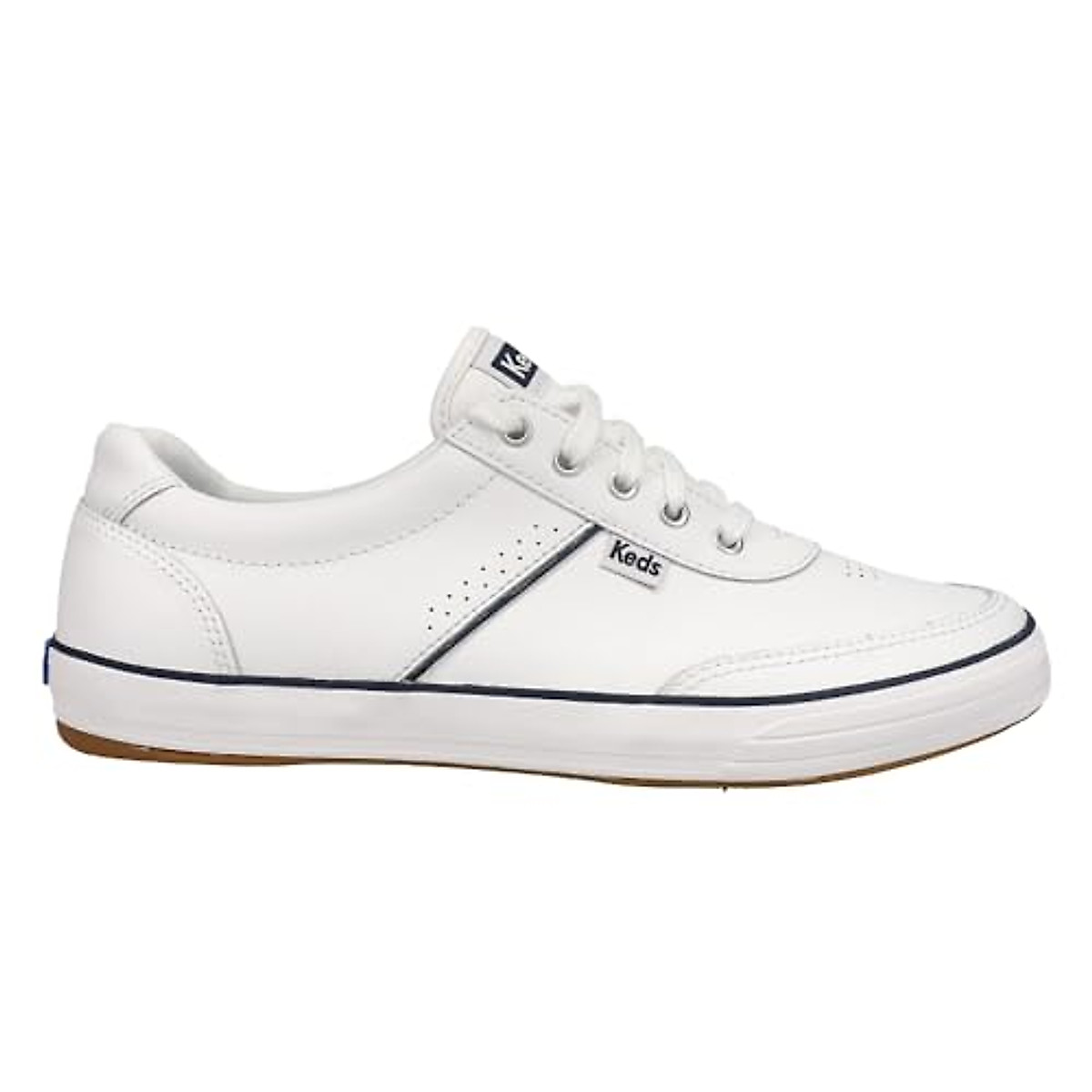 Keds Courty 2 Lace Up, Sneaker Womens, White Leather, 8 Medium