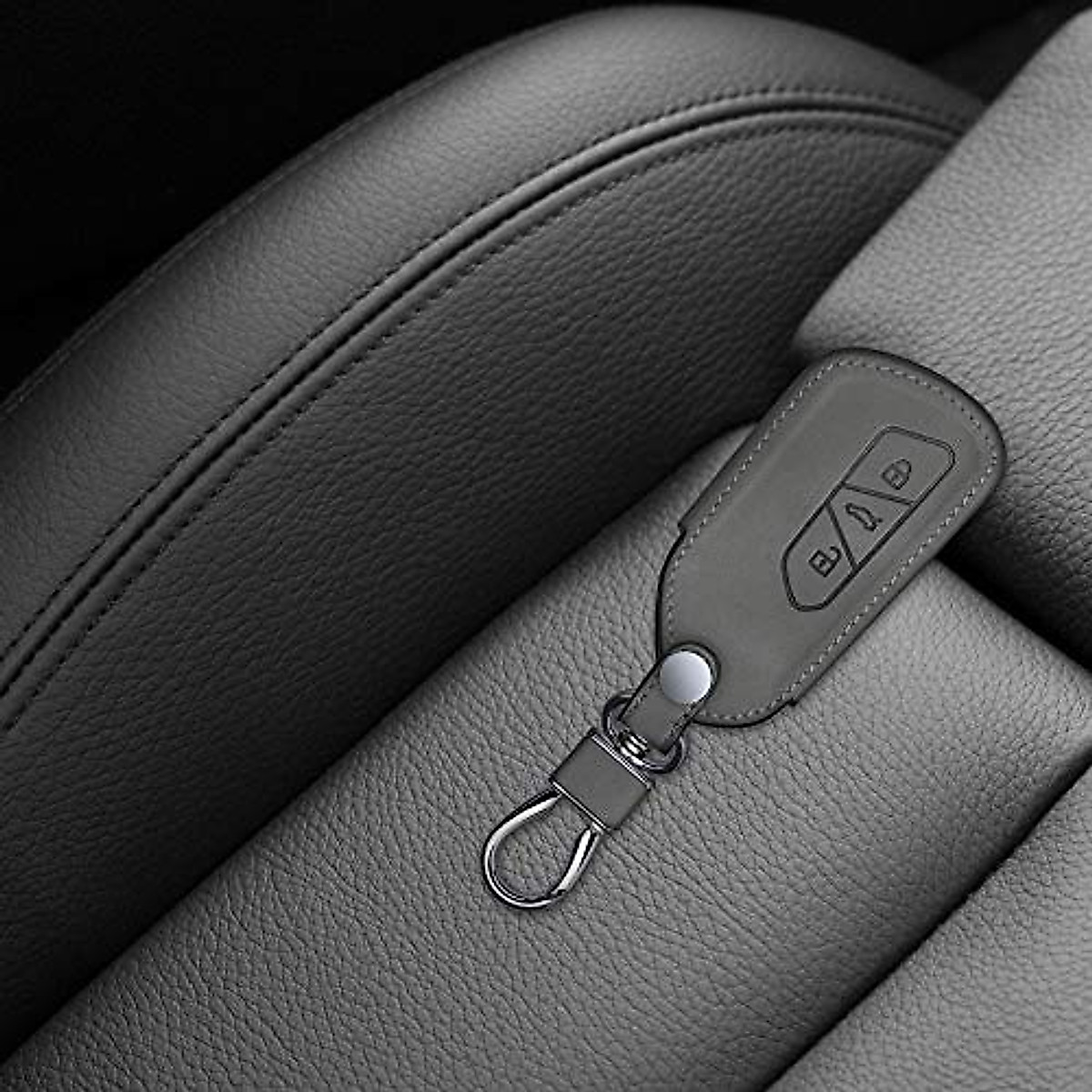 kwmobile Key Cover Compatible with VW Golf 8 - Grey