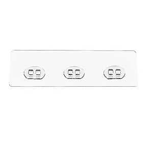 iPEGTOP 3PCS Transparent Adhesive for Shower Caddy Basket and Bathroom Shelf, 11 x 3.1 inches