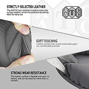 Krone Kalpasmos Replacement Earpads Compatible with Sony WH-CH700N, WH-CH710N, Protein Leather Memory Foam Replacement Ear Cushion, Grey