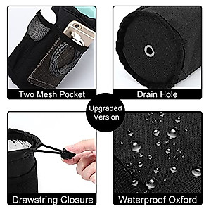 Accmor Universal Cup Holder with Phone Holder,Insulated Cooler Cup Holder for Stroller, Bike, Motorcycle,Wheelchair, Walker, ATV, Scooter, Marine Boat,Golf Cart,Black