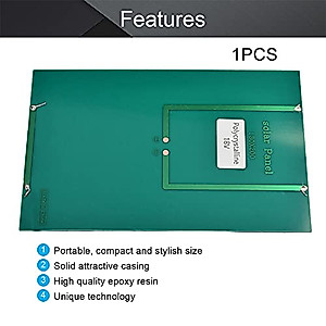 Fielect 18V 4.2W Polycrystalline Mini Solar Panel Module DIY for Light Toys Charger 200x130mm 1Pcs