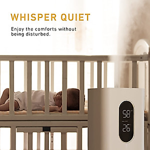 Humidifiers for Bedroom Large Room, AILINKE 8L Large Ultrasonic Top Fill Humidifier with 3 Speed Humidistat for Baby Kids Adults Home Yoga Sleep