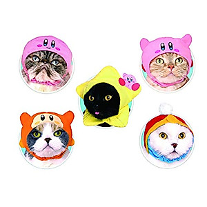 Kitan Club Cat Cap - Pet Hat Blind Box Includes 1 of 5 Cute Styles - Soft, Comfortable - Authentic Japanese Kawaii Design - Animal-Safe Materials, Premium Quality (Kirby)