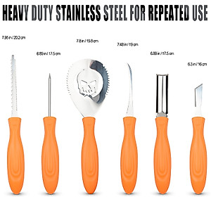 Upgraded 18 PCS Pumpkin Carving Kit Halloween Professional Heavy Duty Punkin Carver Knives and Tools with Carrying Case for Adults & Kids with Professional Sculpting Set