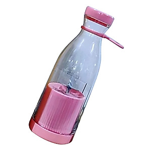 Pssopp Size Blenders,Cute 300ml Portable Electric Blender with 6 Blades 40W High Power Rechargeable Portable Mini Travel Juicer Cup