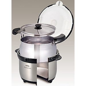 THERMOS vacuum heat insulation cooker Shatorushefu 3.0L clear stainless KBG-3000 CS