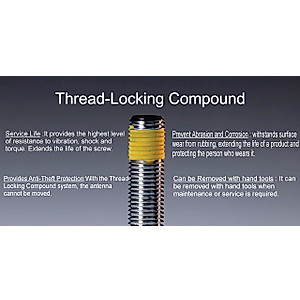 Bullet Antenna Car Truck Accessories for Ford F150 F250 F350 Super Duty Raptor Bronco Trucks Dodge RAM 1500 2500 3500 (Fits All Truck Model Years) Made with 6061 Billet Aluminum Construction