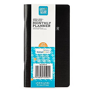 Pen+Gear Monthly Planner Agenda Mensual, 3.75'' x 6.75'', Apr, 2022 - Jun 2024 (WAL22SPR1199)