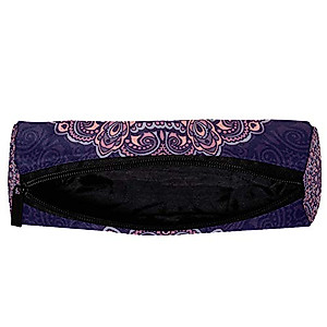 Abstract Flower Mandala Pencil Bag Pen Case Stationary Case Pencil Pouch Desk Organizer Makeup Cosmetic Bag for School Office