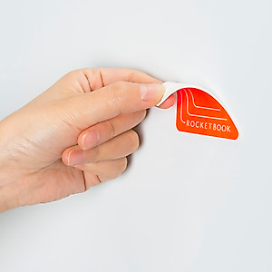 Rocketbook Beacons Smart Stickers for whiteboards, Triangles, Orange, 2.5"h, 4/Pack