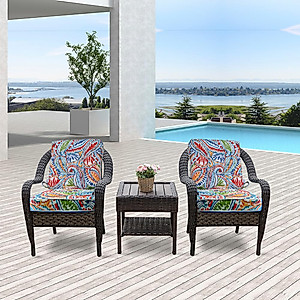 JMGBird Outdoor Chair Cushion, Patio Chair Cushion 19"x19" Outdoor Oushions for Patio Furniture