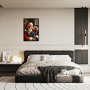 WEASYYDS Diamond Painting Kits Children Santa Claus Kissing DIY Full Round Drill Diamond Art Kits for Adults Diamond Dot Art Paint with Gem for Beginners Craft (20x24inch)