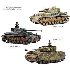 Bolt Action Panzer IV Ausf. F1/G/H Medium Tank 1:56 WWII Military Wargaming Plastic Model Kit