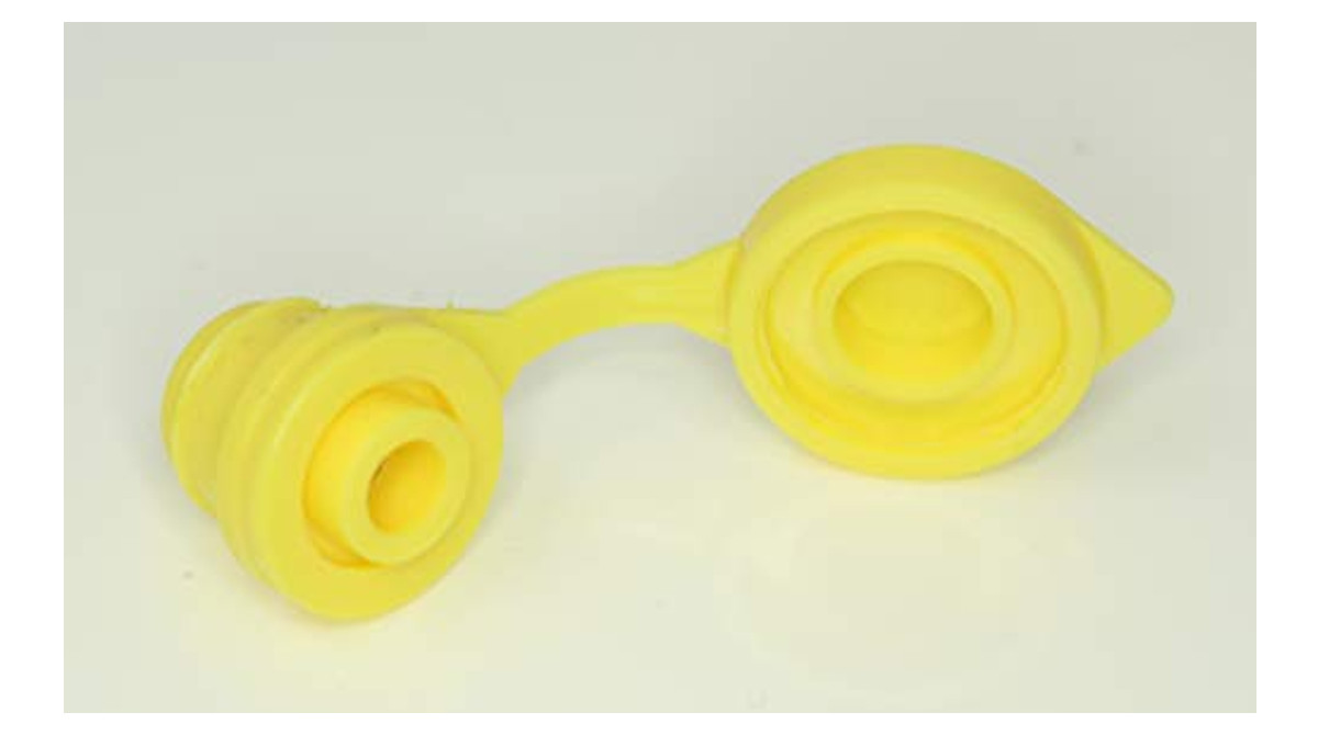 Yellow Fuel Gas Cap 20 Pack - Leak-Free Venting