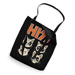 Hiss Funny Cats Kittens Rock Rockin Tote Bag