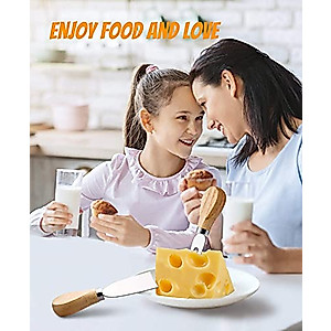 4PCS Cheese Knife Set, Besot Premium Stainless Steel Cheese Slices and Cutter Collection with Handle（Gift-ready) …